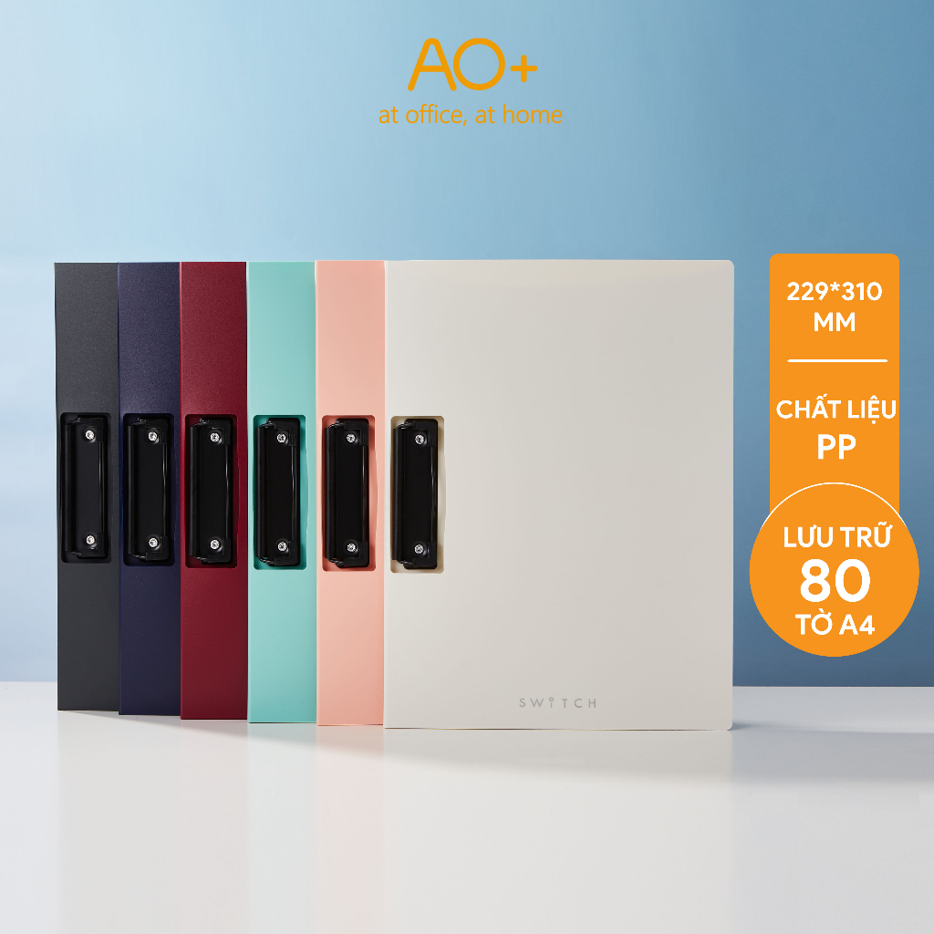 Bìa kẹp tài liệu trình ký ngang nhựa PP, A4, thương hiệu AO+ | Shopee ...