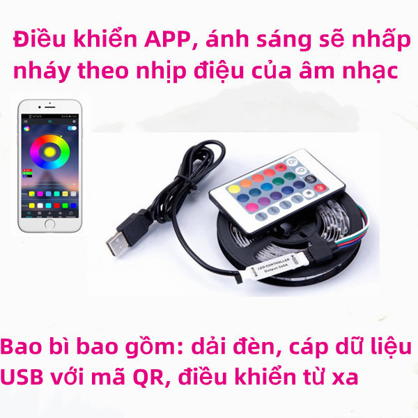 Đèn dây led RGB 16 triệu màu 10M 5M APP điều khiển bằng điện thoại ...