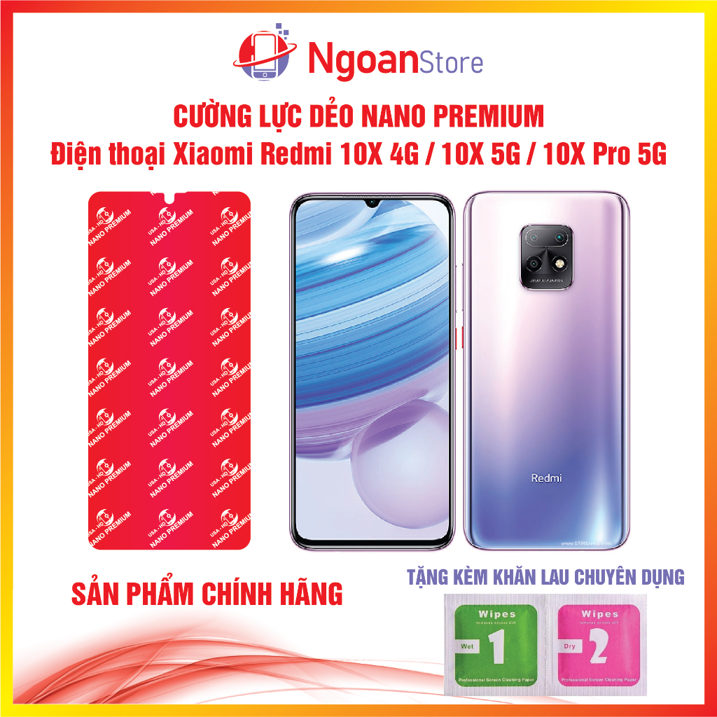 Cường lực dẻo Nano cho Điện thoại Xiaomi Redmi 10X 4G / 10X 5G / 10X Pro 5G - Ngoan Store ...