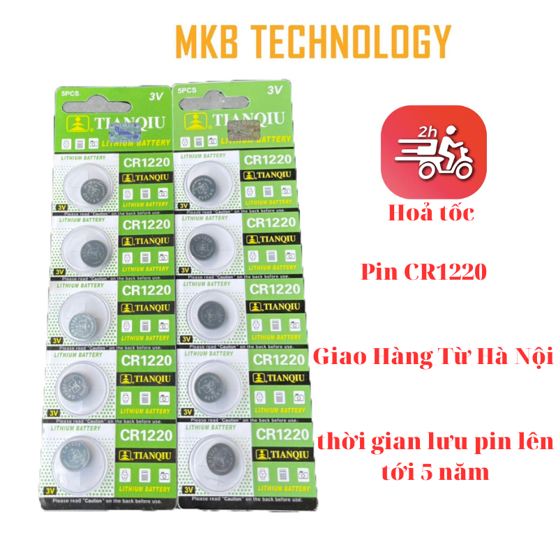 Pin CR1220 3V vỉ 1 viên chính hãng, Pin đầu ghi dành cho hik | Shopee ...