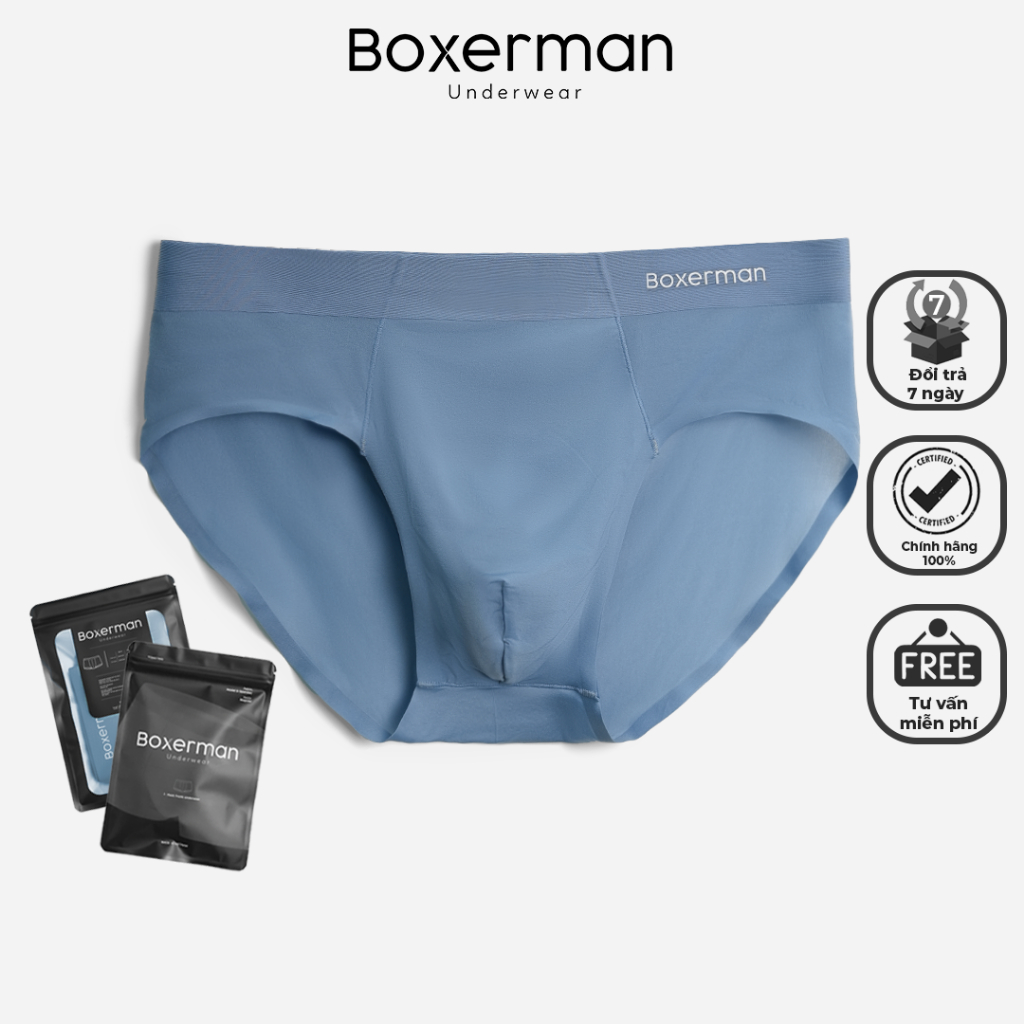 Quần sịp nam tam giác SLIP/XANH thun lạnh cao cấp BOXERMAN | Shopee Việt Nam