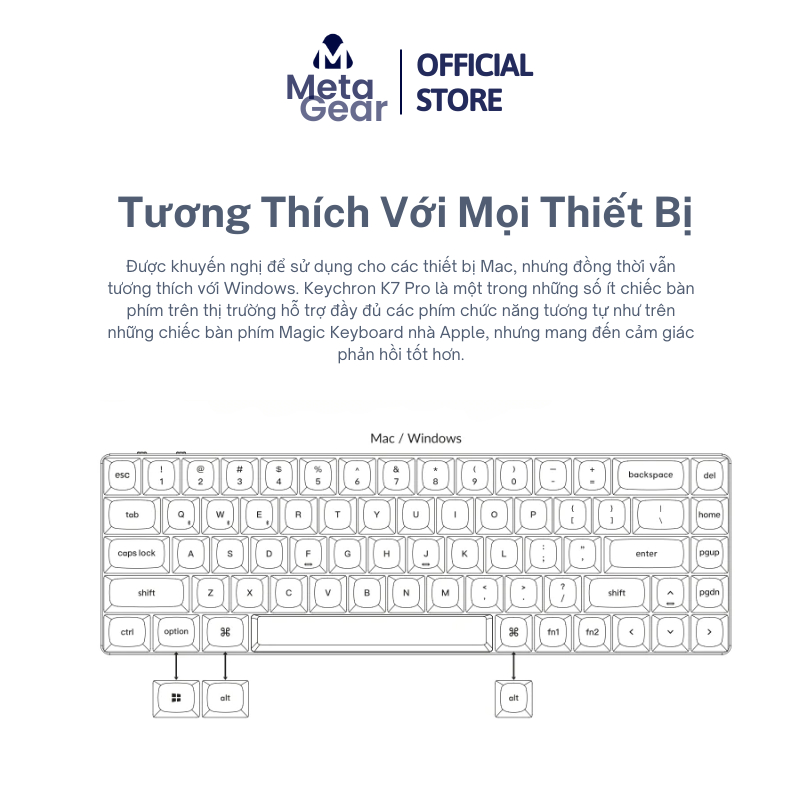 Bàn Phím Cơ Low Profile Keychron K7 Pro - Bàn Phím Ultra Slim Custom ...