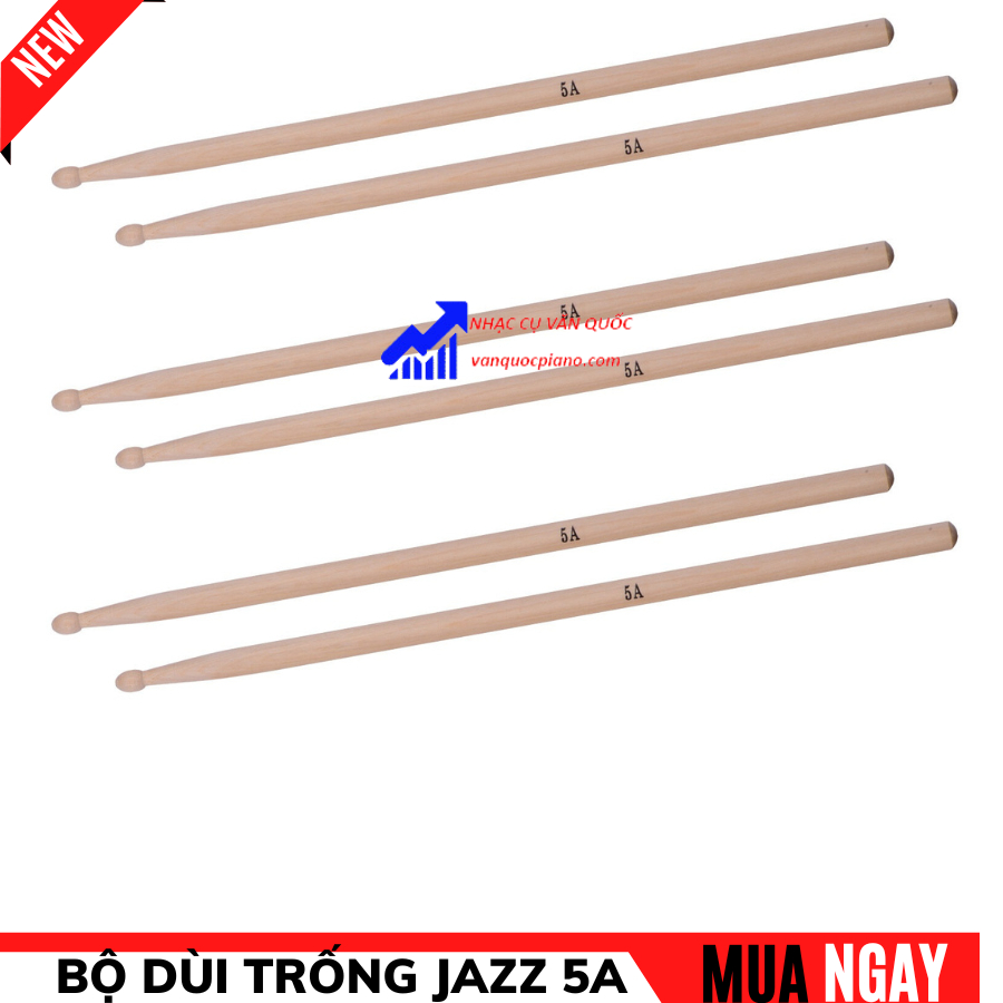 Bộ Dùi Trống Jazz, Trống Nhạc 5A Gỗ Sồi Cao Cấp | Shopee Việt Nam