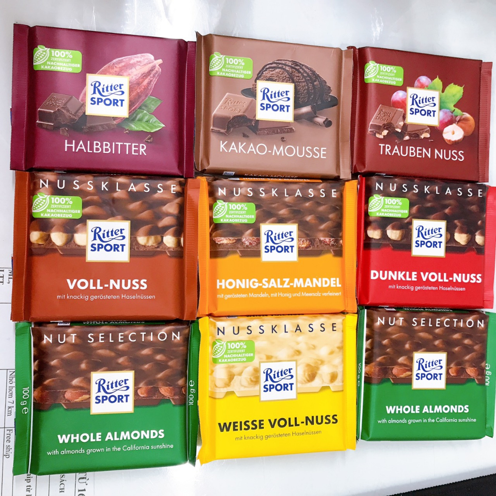 SOCOLA RITTER SPORT 100G | Shopee Việt Nam