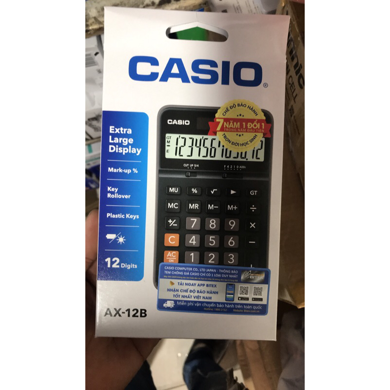 Máy Tính Casio AX-12B (chính hãng) | Shopee Việt Nam
