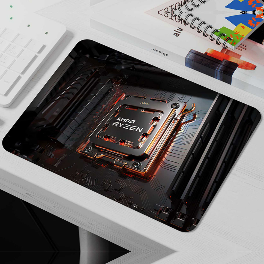 Lót chuột cỡ lớn, bàn di chuột, mouse pad mẫu Vi xử lý AMD Ryzen ...