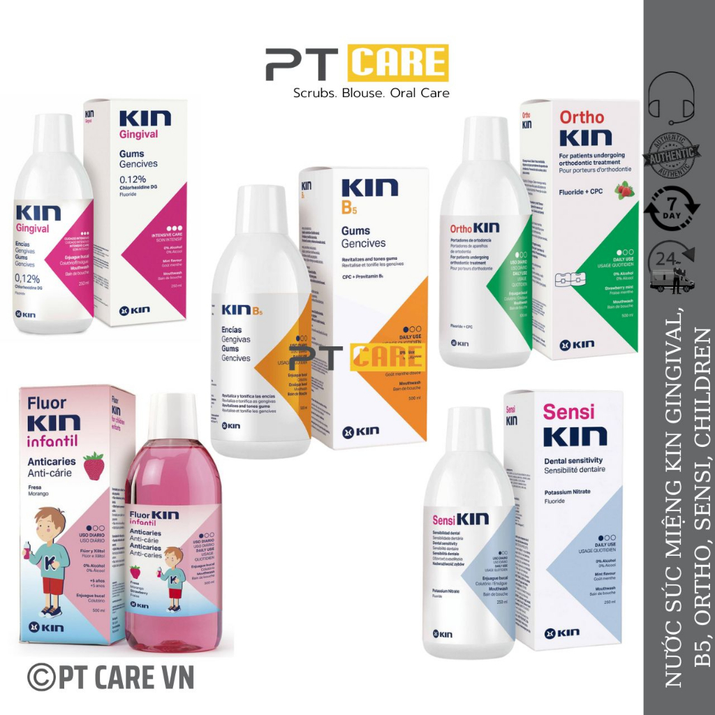 PT CARE VN | Nước súc miệng Kin Gingival Viêm Nướu,B5, Sensikin Ê Buốt ...