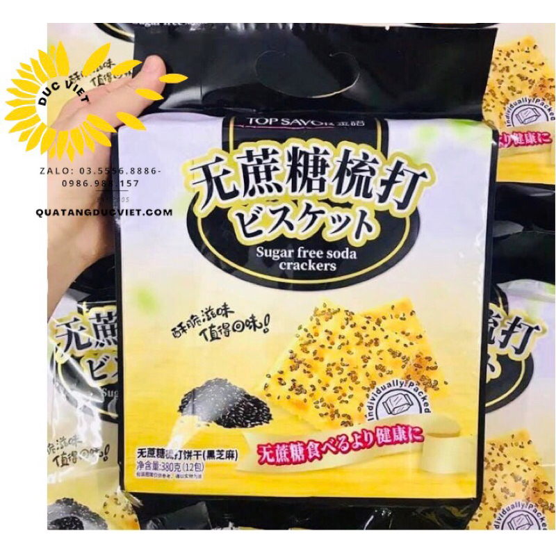 Bánh quy mè ăn kiêng soda crackers 380g | Shopee Việt Nam