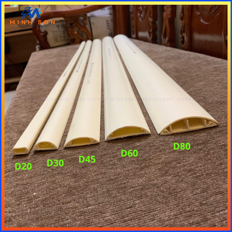 Ghen Bán Nguyệt Luồn Dây Điện Các Cỡ D20 D30 D45 D60 D80 Nẹp Bán Nguyệt Đi Dây Điện | Shopee ...