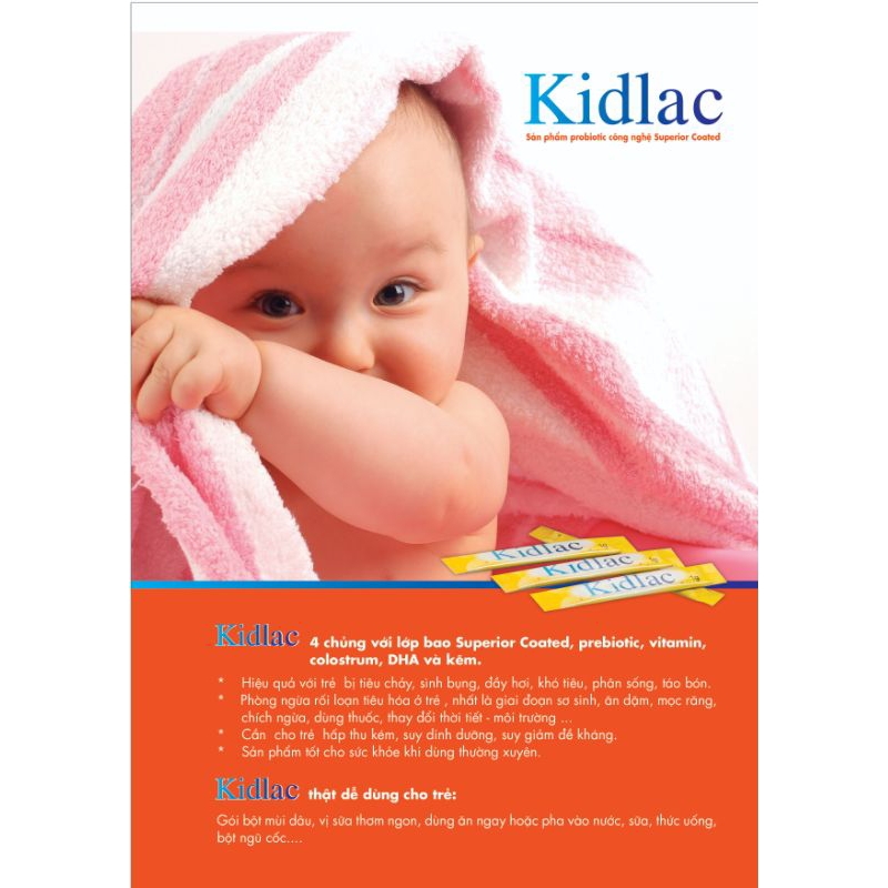 Men vi sinh hỗ trợ tiêu hóa cho trẻ Kidlac | Shopee Việt Nam