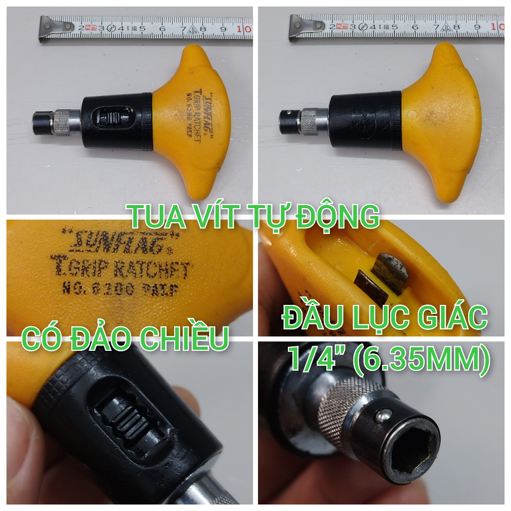 Tua vít (tô vít, tuốc nơ vít) tự động, có đảo chiều Sunflag hàng bãi Nhật | Shopee Việt Nam