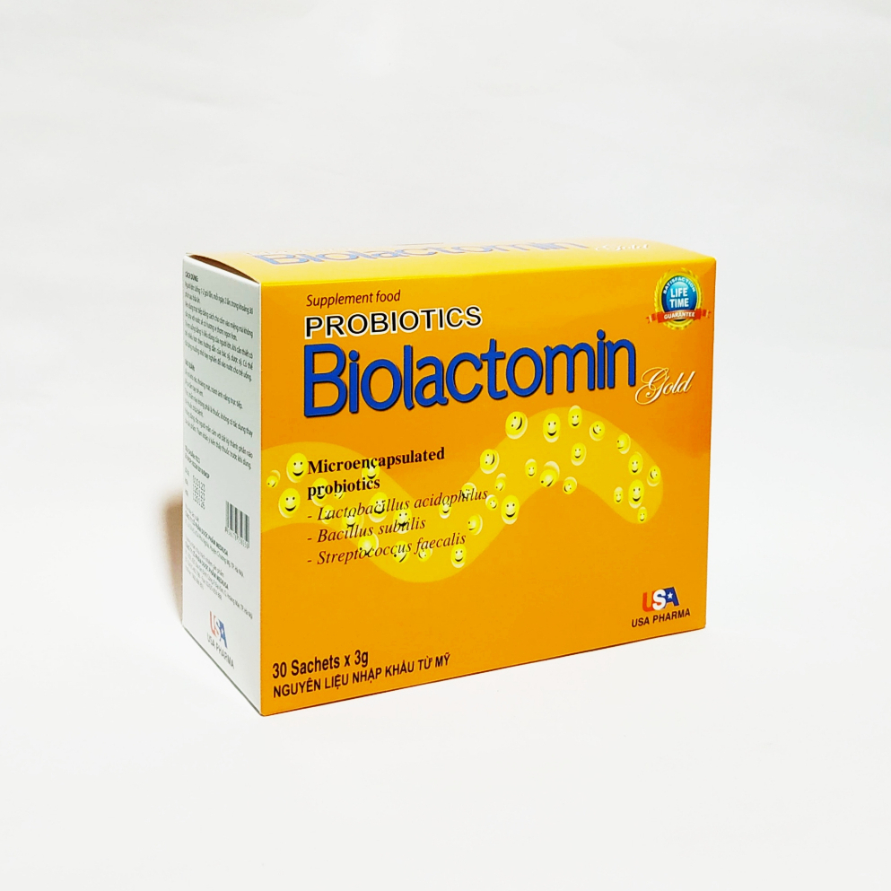 Men Biolactomin Gold - Cân Bằng Hệ Tiêu Hóa Đường Ruột, Chống Táo Bón ...