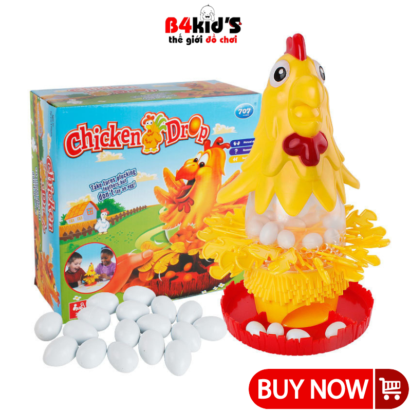 Trò chơi board game rút lông gà lấy trứng chicken drop cỡ lớn vui nhộn B4KIDS | Shopee Việt Nam