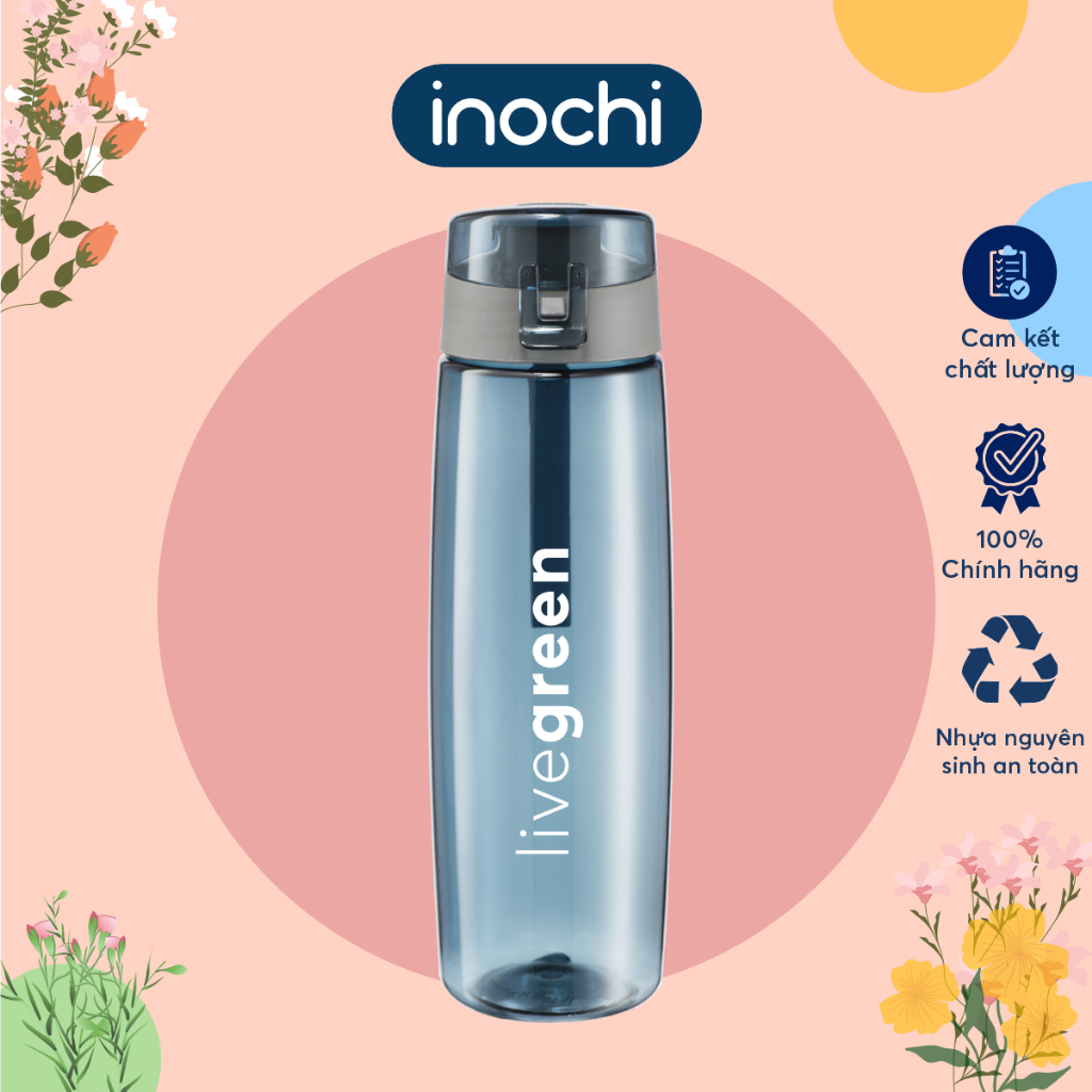 Bình nước INOCHI tập thể dục, an toàn cho sức khoẻ với khả năng kháng ...