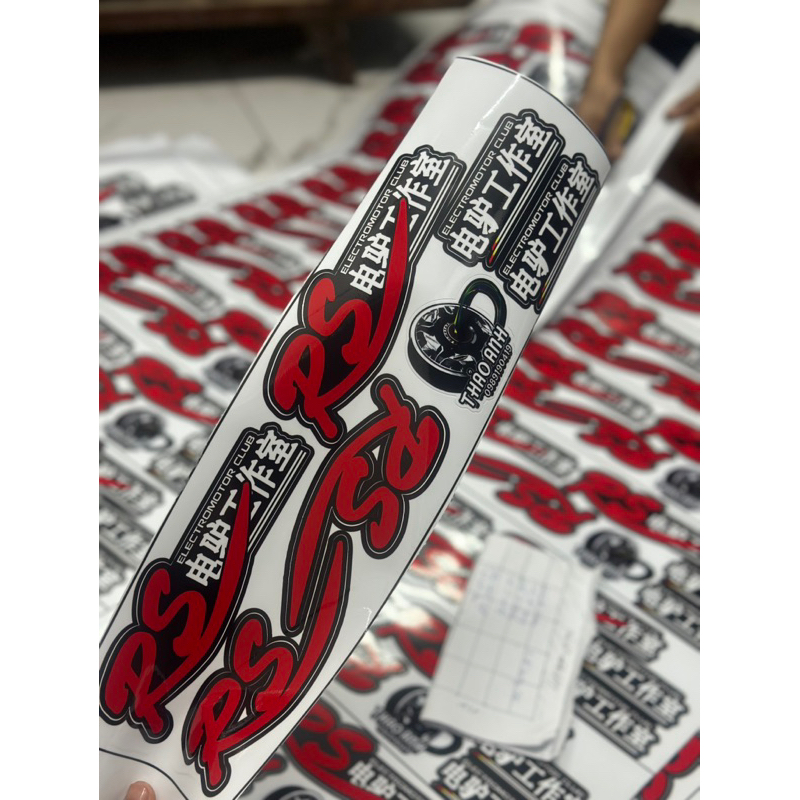 Full bộ tem RS Trung Quốc 5 miếng kèm logo bao 1 năm không bong tróc ...