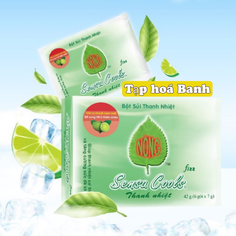 Bột sủi thanh nhiệt cơ thể Sensa Cool ( Hộp 6 gói) | Shopee Việt Nam