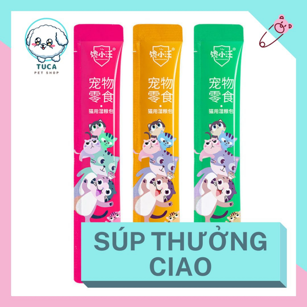 Súp thưởng cho mèo, 1 thanh súp thưởng cho mèo Ciao Wang 15gr- Đồ ăn vặt cho chó mèo - TUCA PET ...
