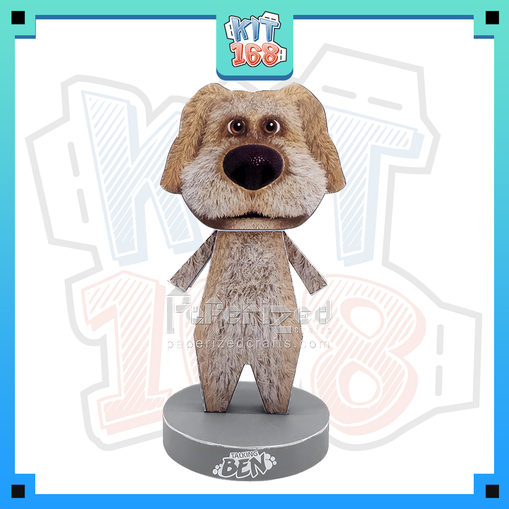 Mô hình giấy động vật Chibi Talking Ben the Dog | Shopee Việt Nam