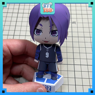 Mô hình giấy Anime Game Chibi Reo Mikage - Blue Lock + kit hộp trang ...