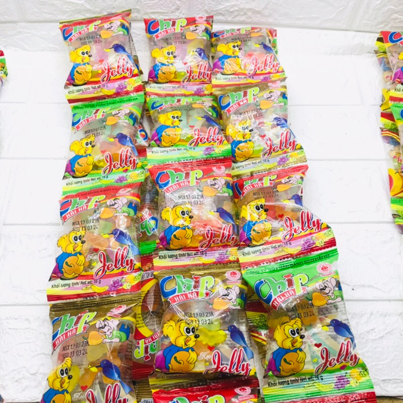 Dây 10 Gói Kẹo Jelly Chip Hải Hà gói 16g dây 10 gói | Shopee Việt Nam