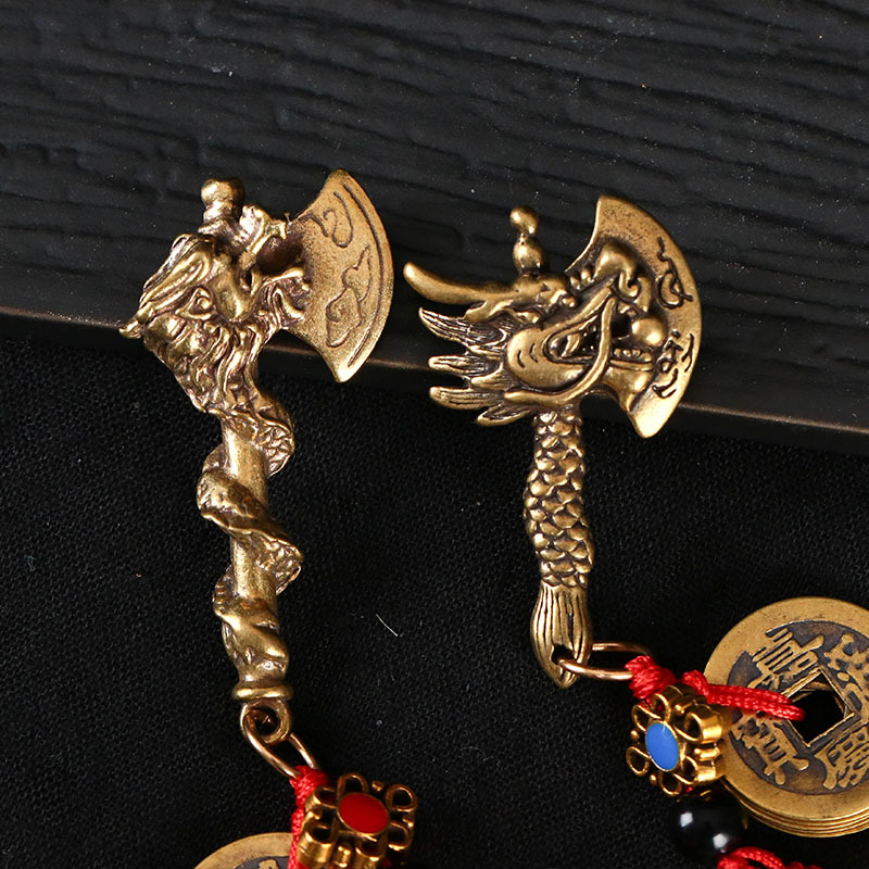Móc khóa ngũ hoàng hình cây búa rồng - Món quà sưu tầm độc đáo may mắn ...