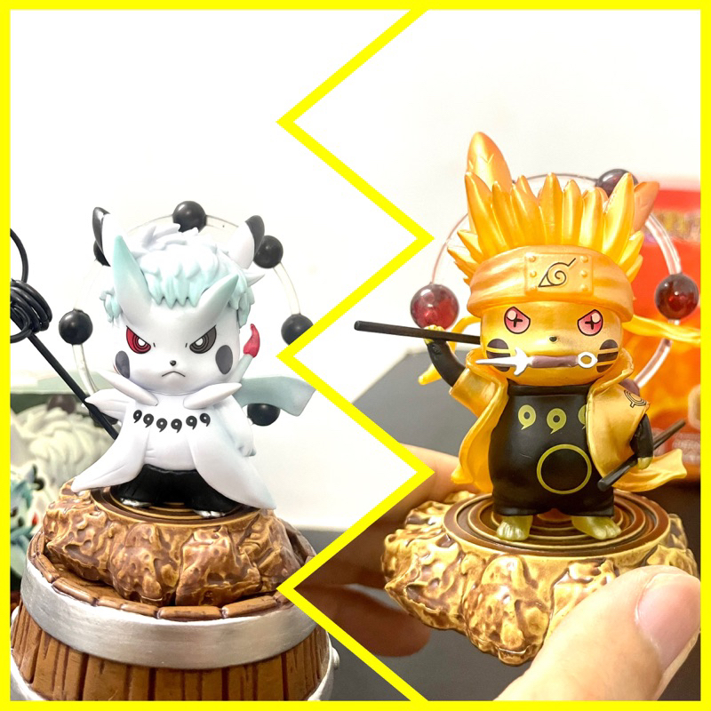 Mô hình Pokemon Pikachu cosplay Naruto, Obito: Pikanaruto, Pikaobito ...
