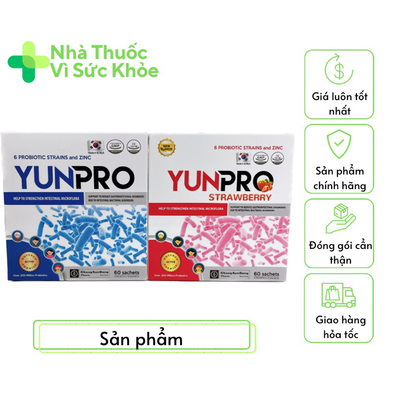 [Chính Hãng] Men vi sinh YUNPRO - 6 chủng men vi sinh cho hệ tiêu hoá ...