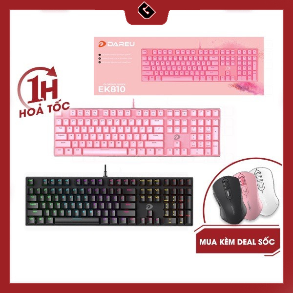 Bàn Phím Cơ Gaming Dareu EK810 Full Size - Hàng Chính Hang | Shopee ...