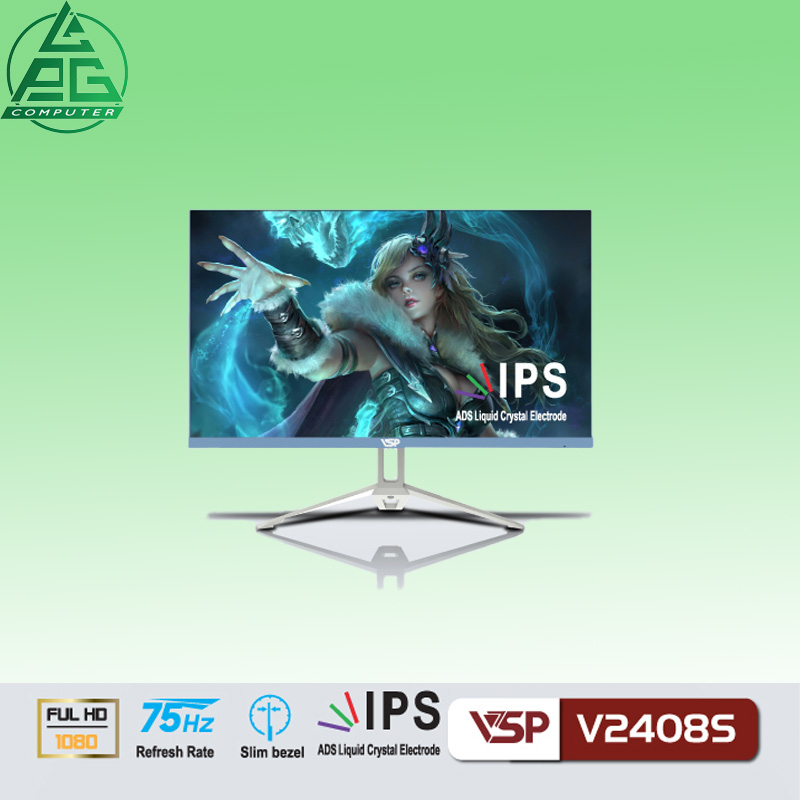 Màn hình LCD 24 inch VSP V2408S FHD IPS 75Hz Gaming Chính Hãng - Màu Xanh / BH 24TH | Shopee ...