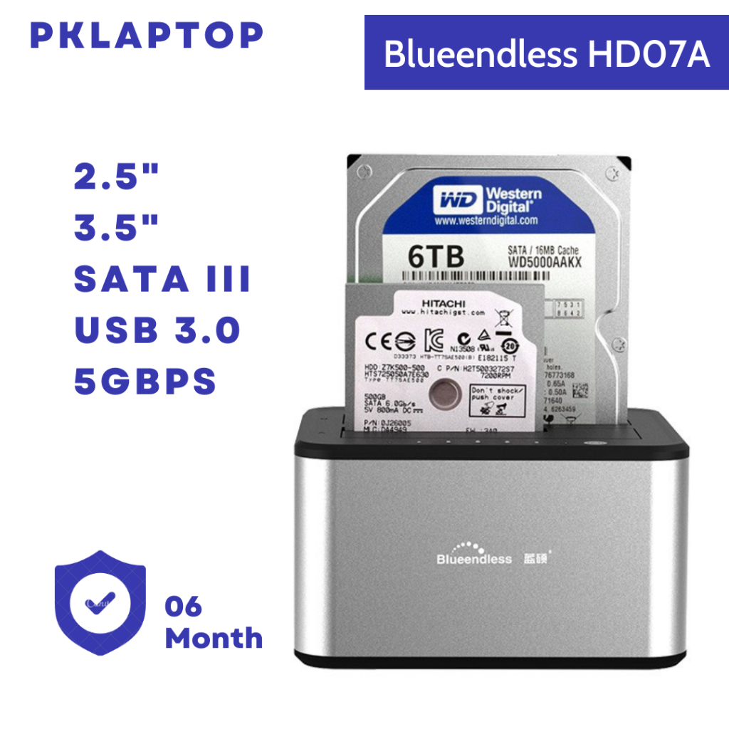 Dock ổ cứng HDD Blueendless HD07A SATA 2.5”+3.5” USB 3.0 | Shopee Việt Nam