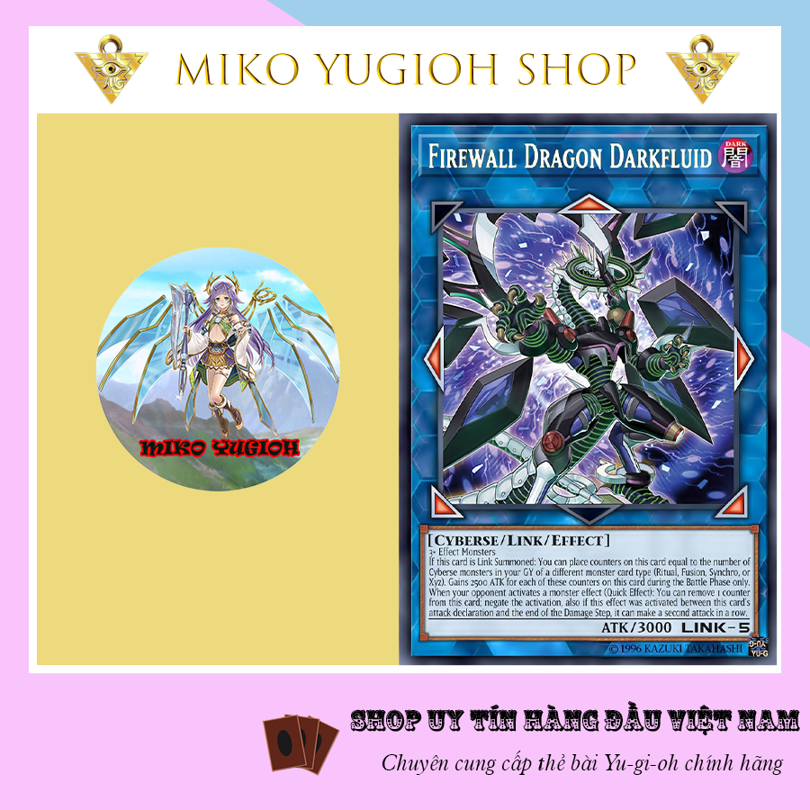 [ Miko Yugioh ] Thẻ Bài Yugioh Chính Hãng Tiếng Nhật Firewall Dragon Darkfluid | Shopee Việt Nam
