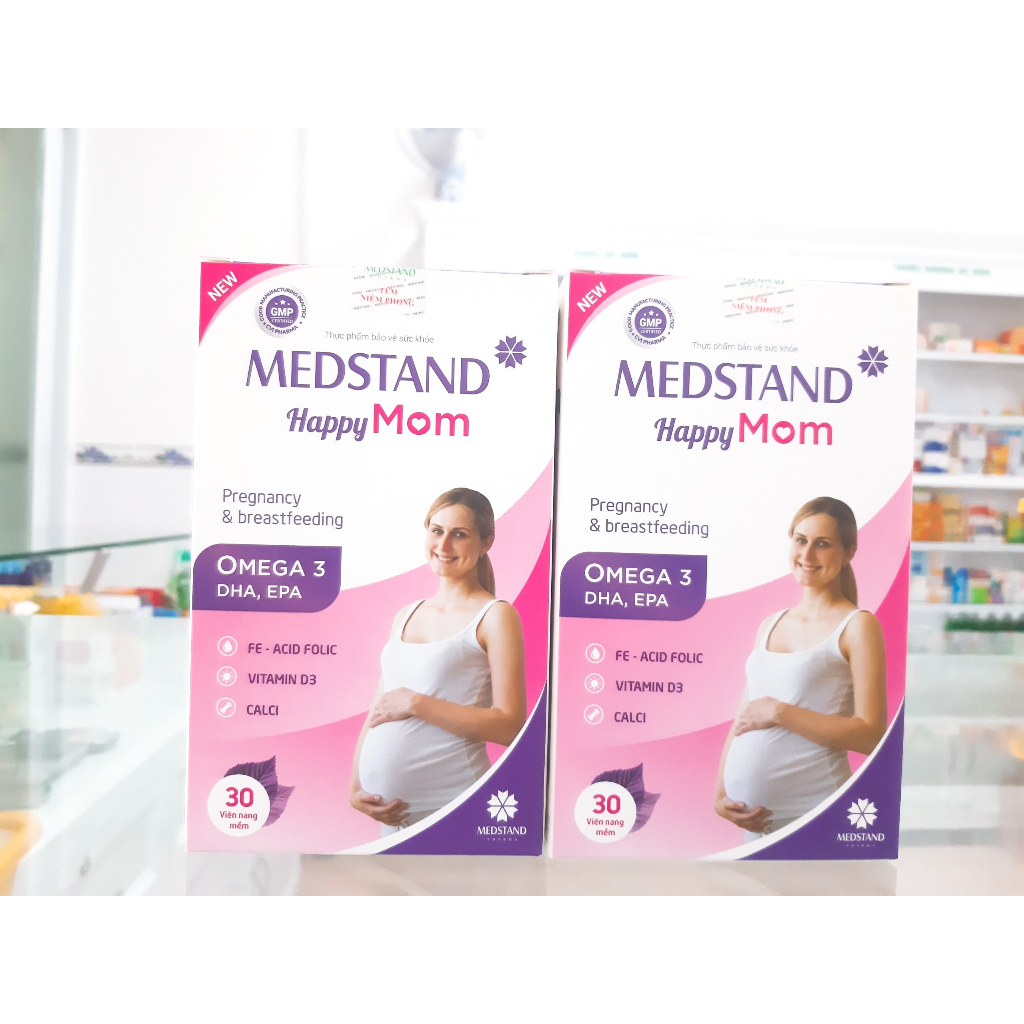 Viên uống vitamin tổng hợp cho mẹ bầu:Happy Mom (Hộp 30 viên) | Shopee ...