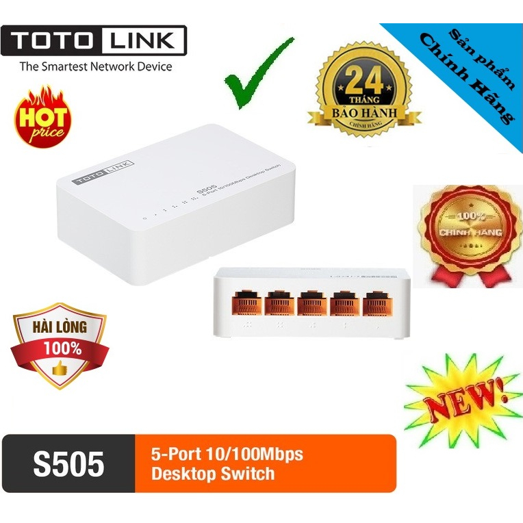 Bộ Chia Mạng Totolink Switch 5 Cổng S505 | Shopee Việt Nam