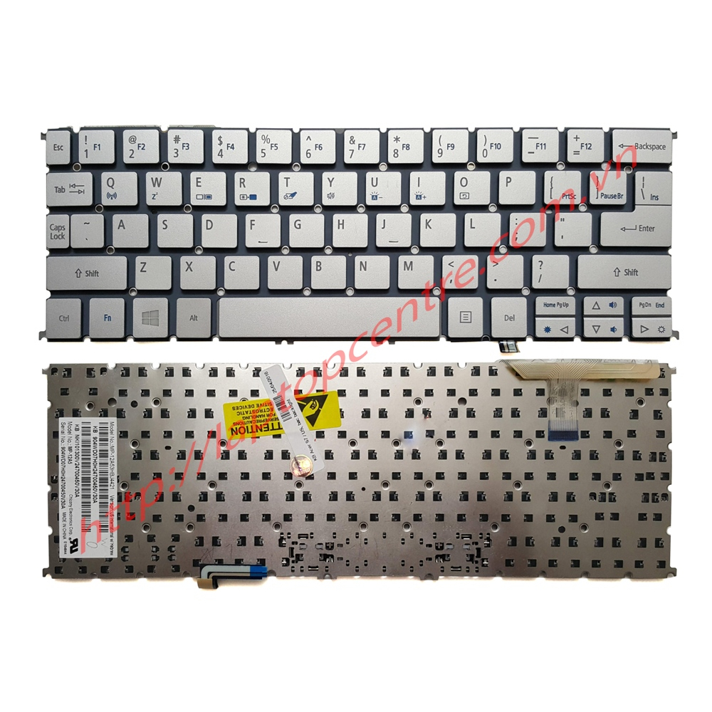 Bàn phím ORG + Acer Aspire S7-191 US Phím bạc Đèn & S7-192 ( không đèn led ) | Shopee Việt Nam
