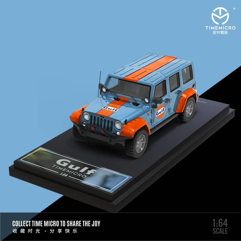 MÔ HÌNH 1:64 TIME MICRO - Jeep Wrangler JL, Rubicon Refit Gulf Livery ...