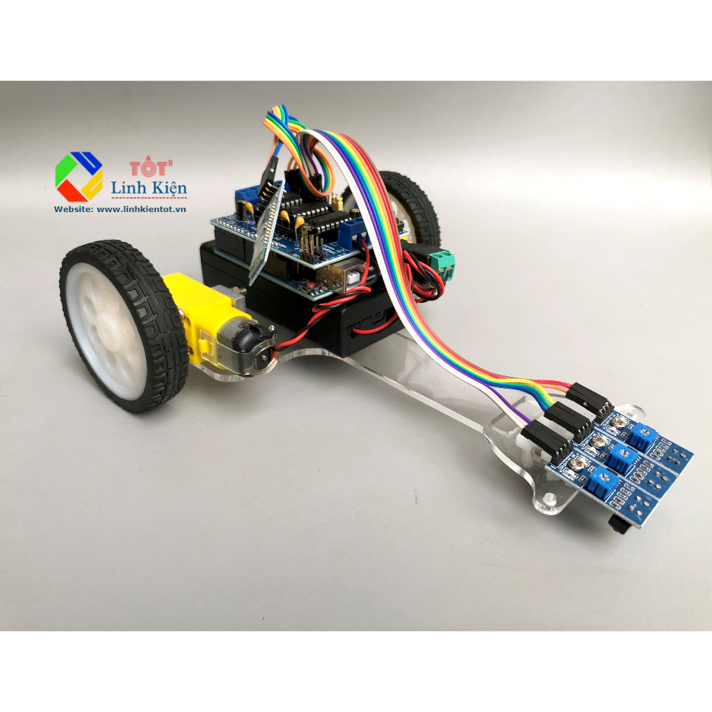 [Kèm code] Bộ xe đua dò đường Arduino dò line siêu nhạy, điều khiển ...