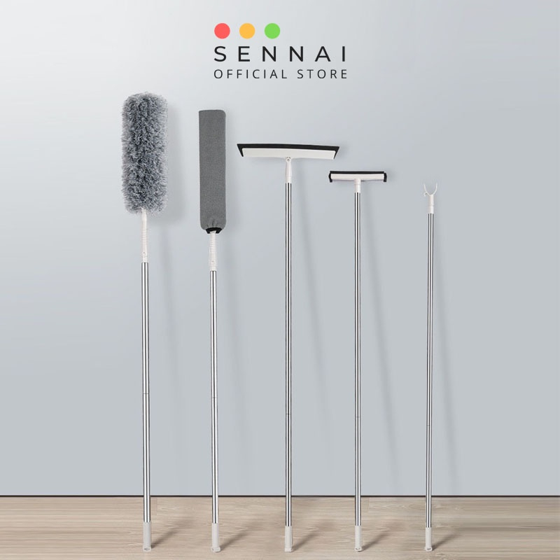Bộ Chổi Quét Trần Nhà, Mạng Nhện Kèm Cây Lau Kính 2 Mặt Đa Năng 5 Trong 1 SenNai | Shopee Việt Nam