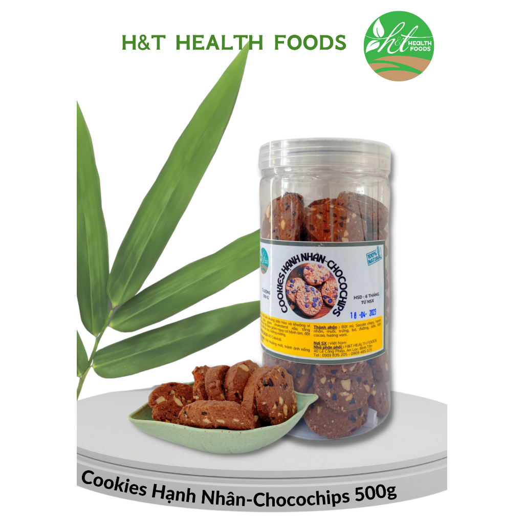 Bánh dinh dưỡng Cookies Hạnh Nhân - Socola chip | Shopee Việt Nam