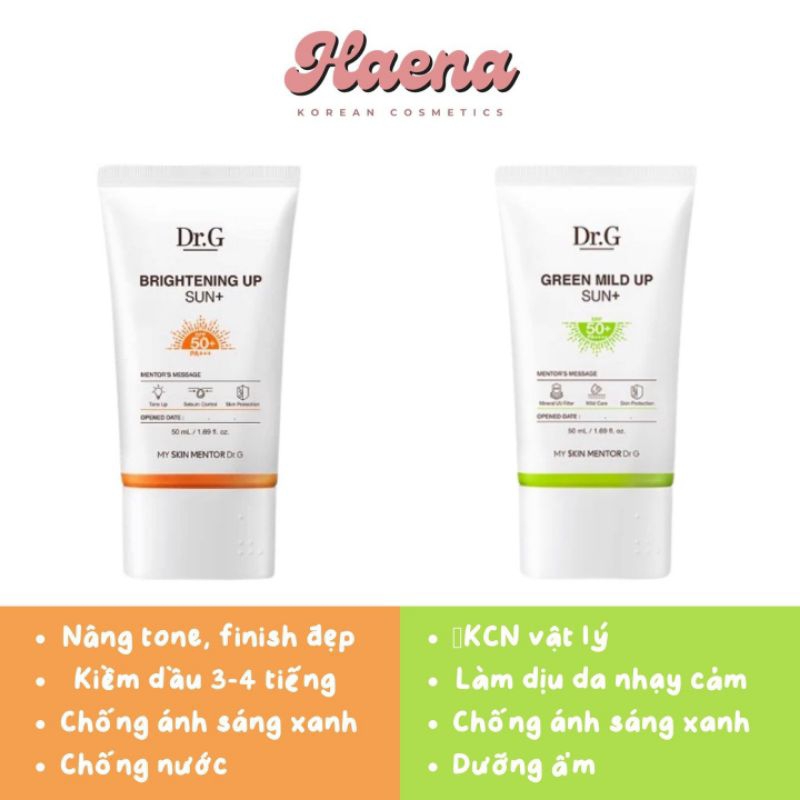 [Bill Hàn] Kem Chống Nắng DrG Dr.G Dưỡng Sáng Da Cho Da Nhạy Cảm ...