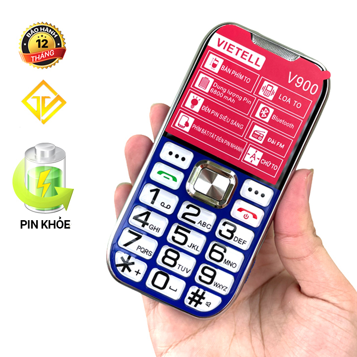Điện thoại người già Good V900 màn lớn - Có SOS - Phím to - Pin trâu 6800mah - Mới nguyên seal ...
