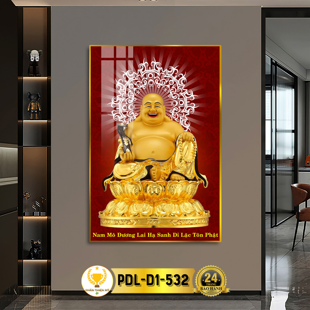 Tranh Phật Treo Tường Tráng Gương Phật Di Lặc CHÂN THIỆN MỸ, Quà Tặng, Trang Trí Phòng Thờ PDL ...