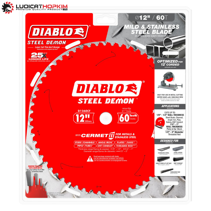 Lưỡi cắt sắt hợp kim 305mm DIABLO ITALY | Shopee Việt Nam