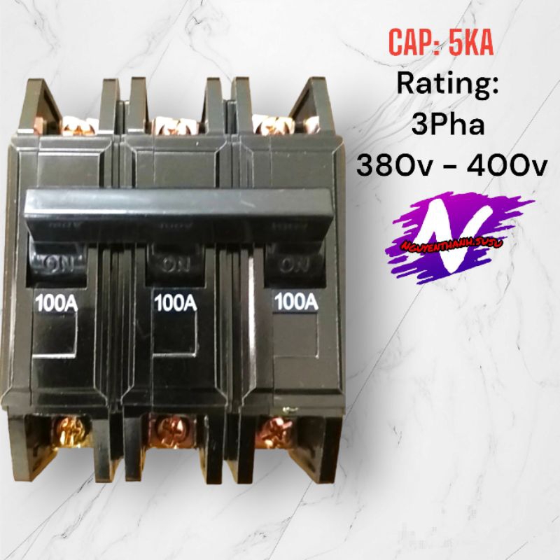 cb motec 3 pha đen BH, cầu dao tự động 3 pha motec đen (aptomat đen 3 ...