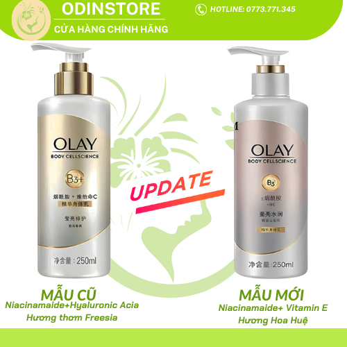Sữa Dưỡng Thể Dưỡng Ẩm Sáng Da Olay Body Cellscience Vitamin E B3+ Bản Trung 250ml | Shopee Việt Nam