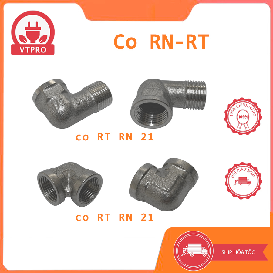 Co ren trong ren ngoài 21 inox, co ren trong inox 21, co điếu inox ...