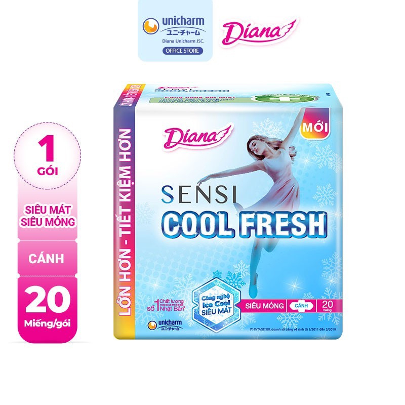 [NGÀY] Băng vệ sinh DIANA Sensi Cool Fresh/Sensi/Siêu Thấm SMC SMKC ...