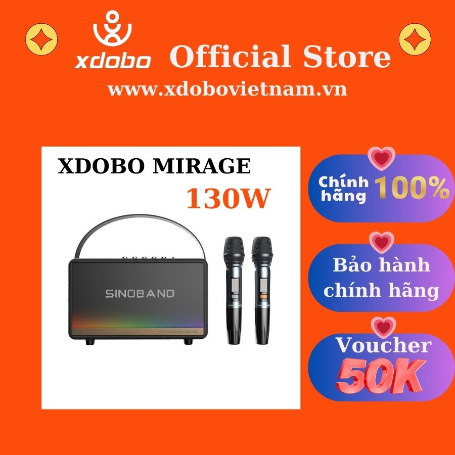 Loa Bluetooth Karaoke XDOBO MIRAGE 130W-Chính hãng bảo hành 12 tháng ...