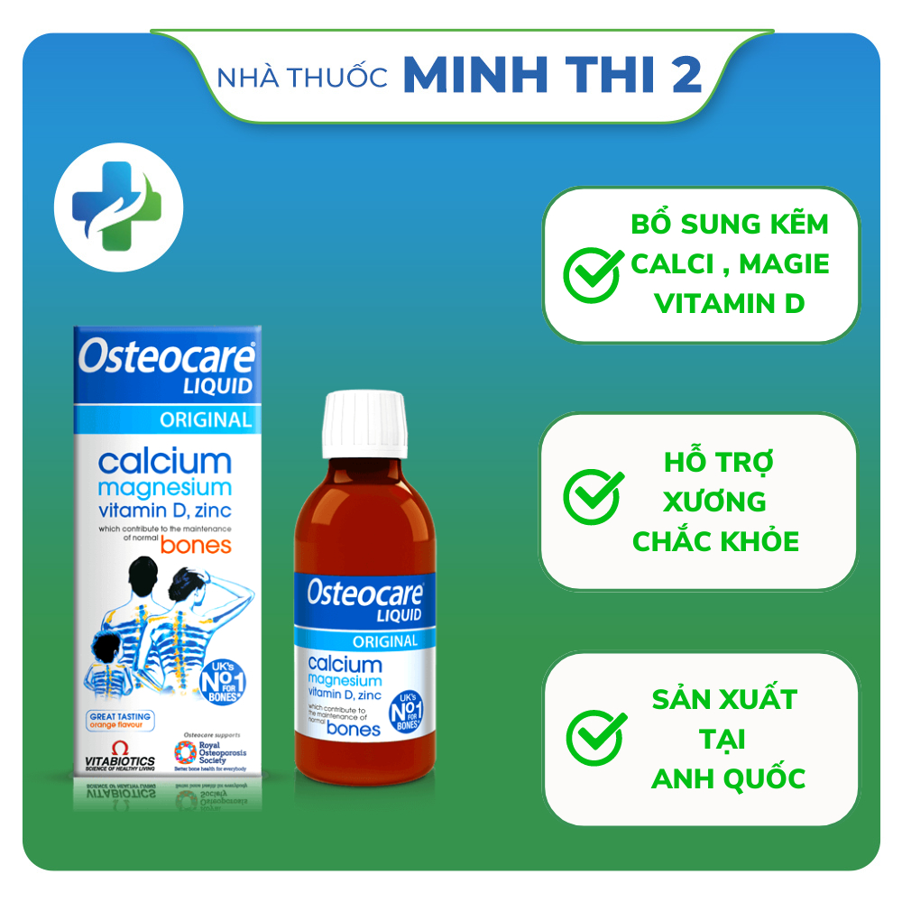 Siro Chắc Khỏe Xương Vitabiotics OSTEOCARE - Bổ Sung Canxi Và Vitamin D ( Chai 200ml ) | Shopee ...