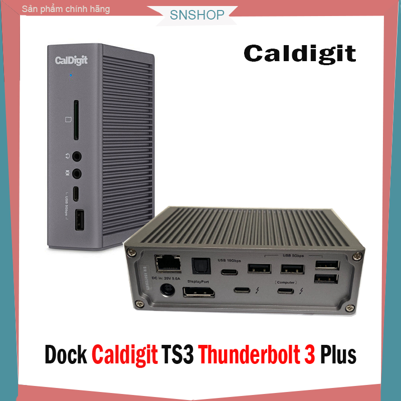 Hub Caldigit TS3 Thunderbolt 3 Plus- Dock chuyển đổi cổng kết nối, xuất ...