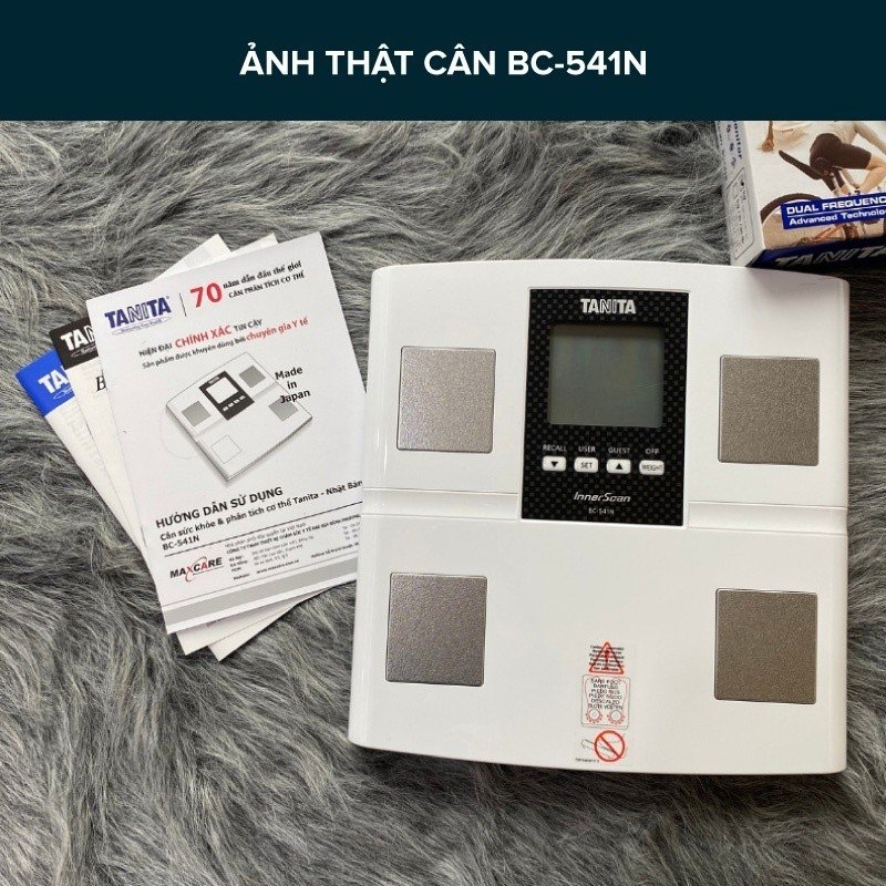 Cân sức khỏe và phân tích cơ thể TANITA BC-541N. Tặng túi, cẩm nang sức ...